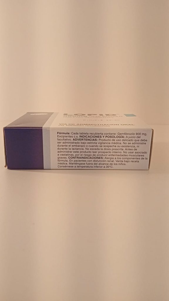 Lopid 900mg x unidad - Farmacia FarmaDiabetes