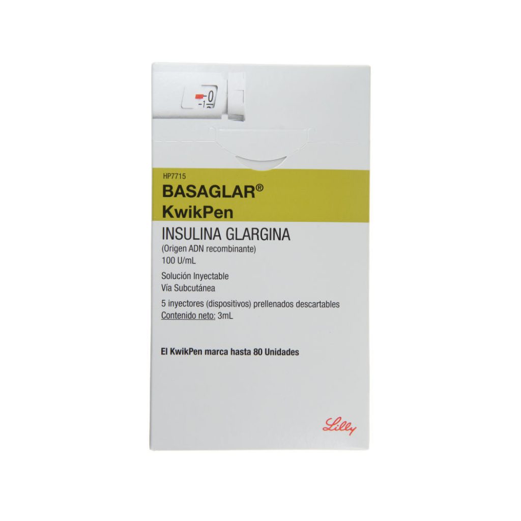 Basaglar solucion inyectable 3ml x 5 - Farmacia FarmaDiabetes