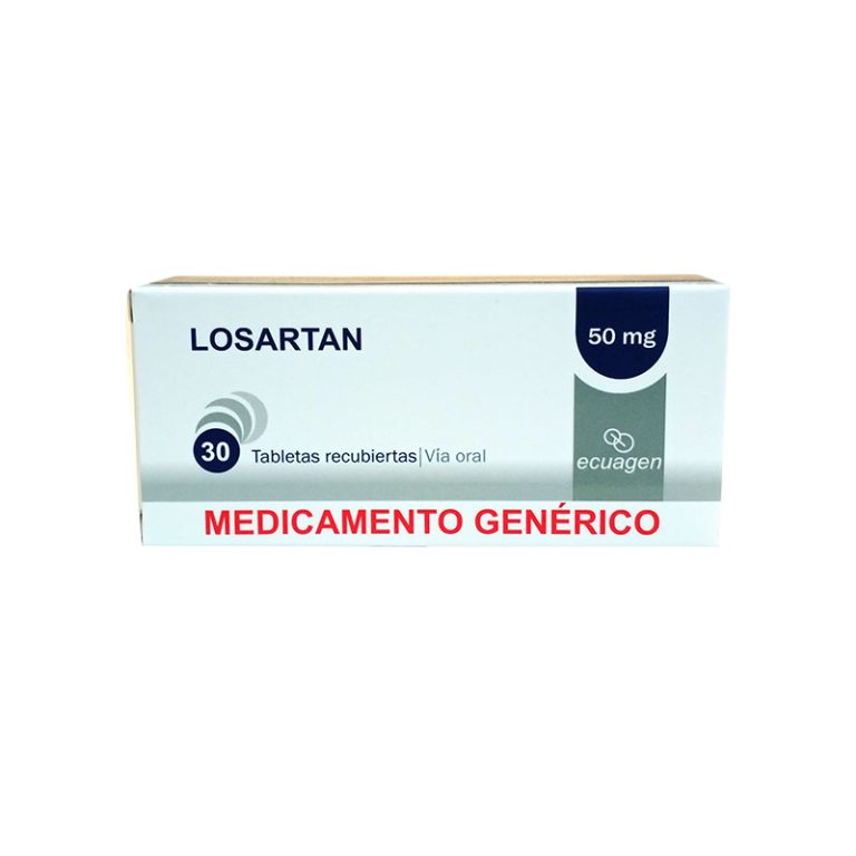 Losartan 50mg x 30 tabs. ecuagen - Farmacia FarmaDiabetes